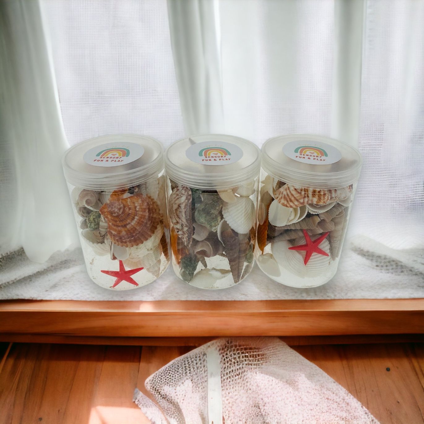 Sea shells Ocean theme sensory play Craft Nautical Decor – Happi Bebe