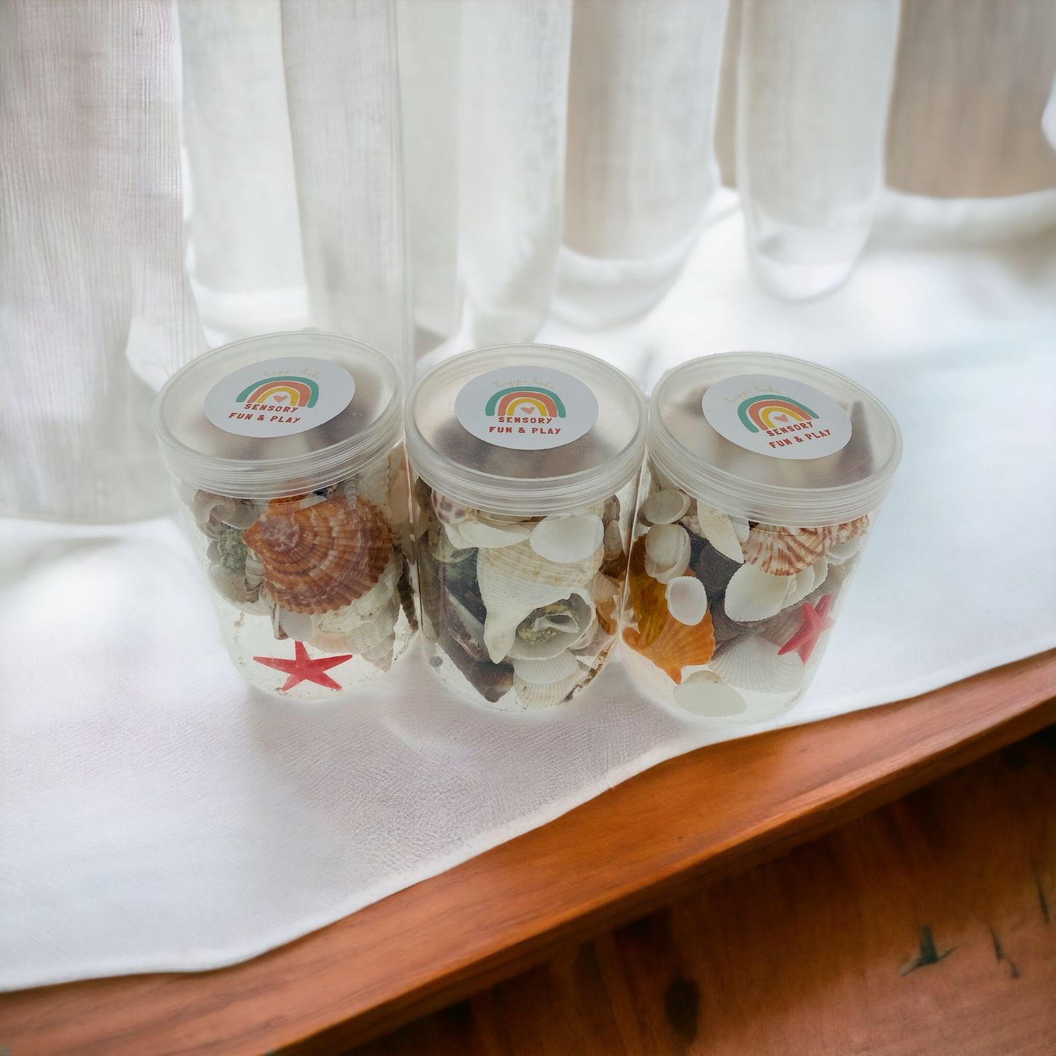 Sea shells Ocean theme sensory play Craft Nautical Decor – Happi Bebe