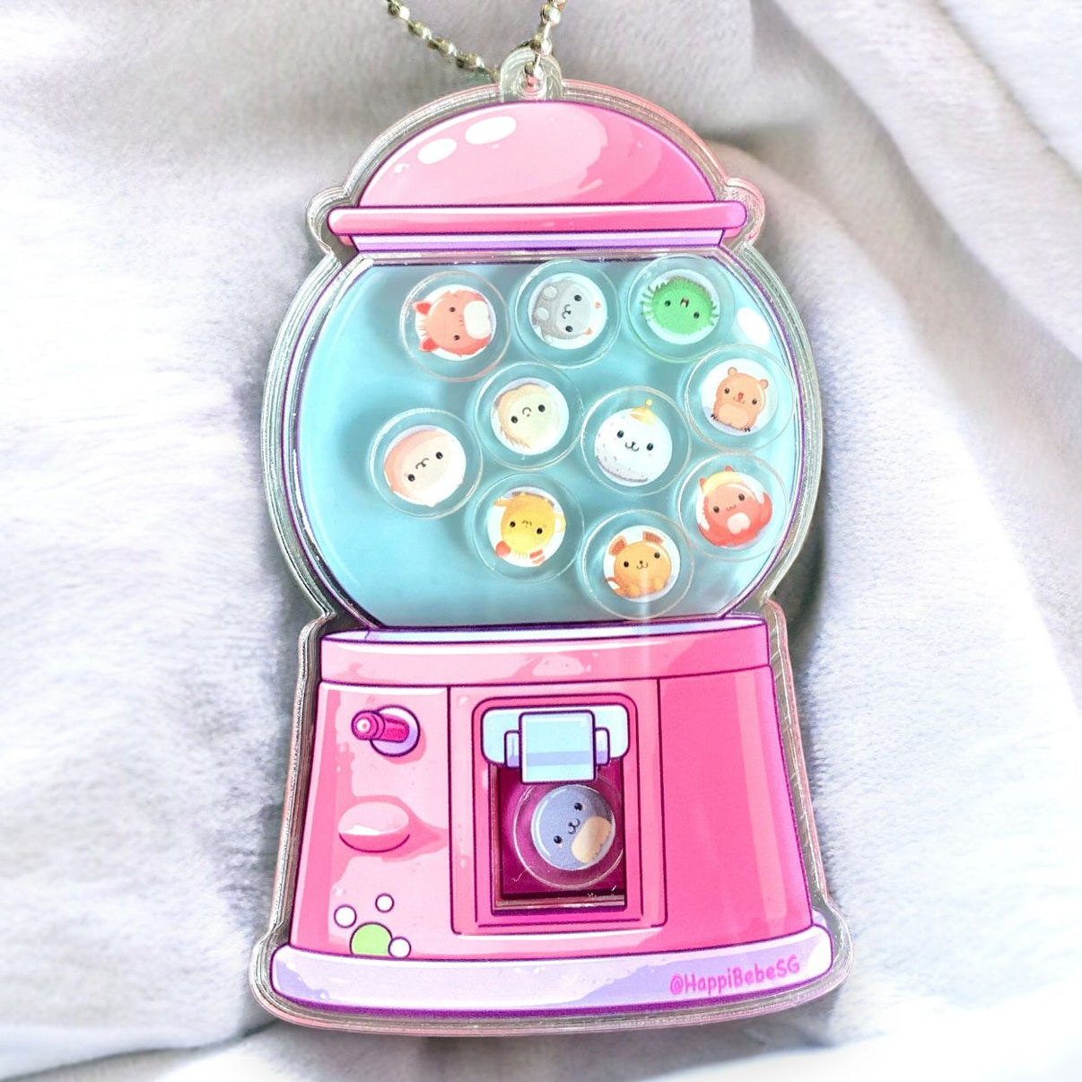 Novelty shakable cute adorable gumball souvenir keychain – Happi Bebe